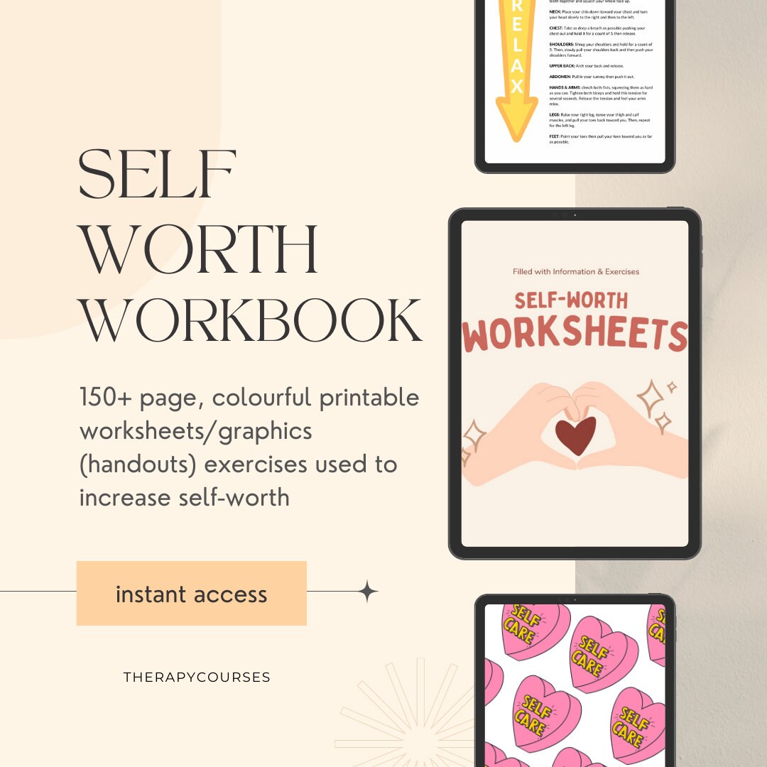 150+ Self Worth Worksheets - Self-worth Exercises, Inner Critic ...
