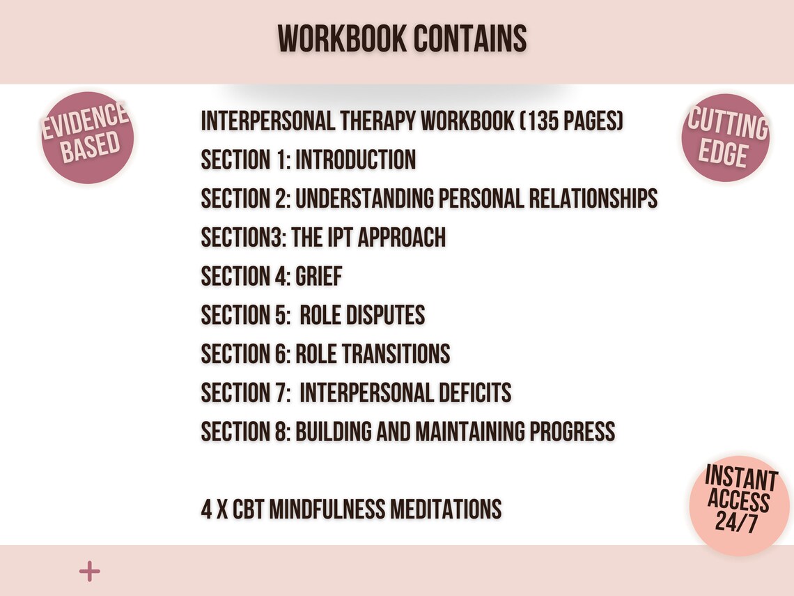 Interpersonal Therapy Worksheets Techniques Depression Worksheets Grief ...