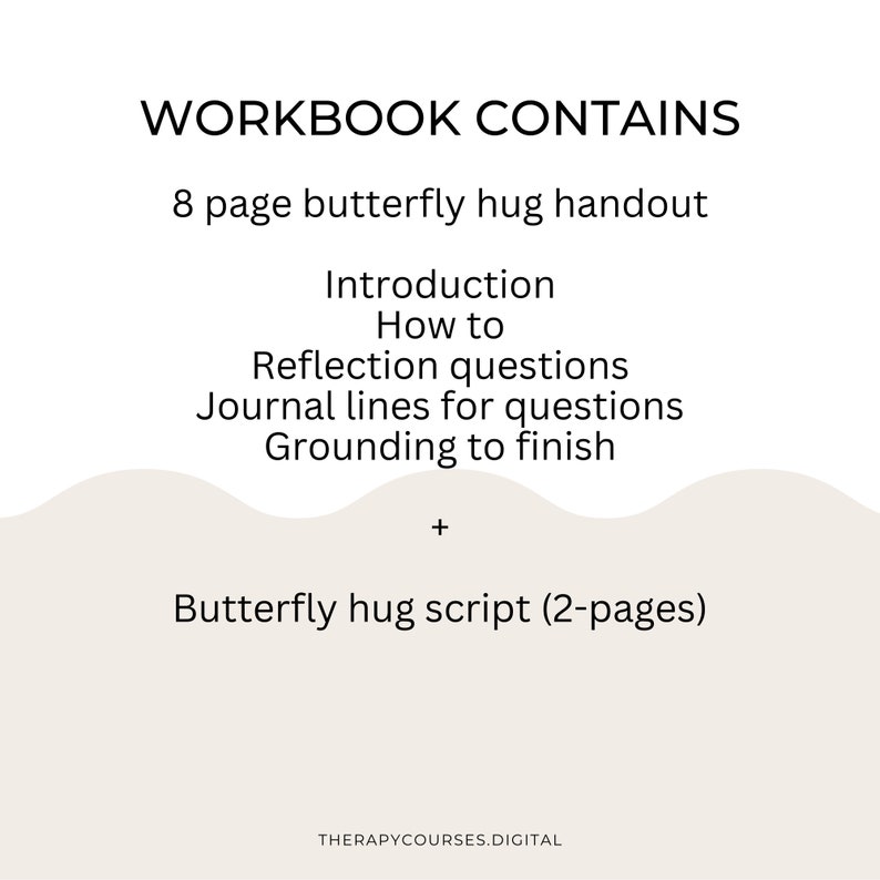 Butterfly Hug Handout, EMDR Worksheet, Butterfly Hug Script, Butterfly ...