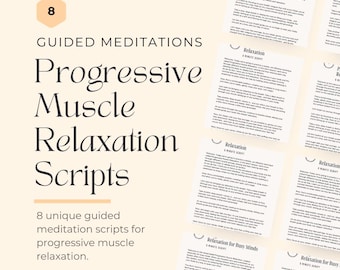 5-minute Progressive Muscle Relaxation Scripts: Guided Meditations (PDF ...