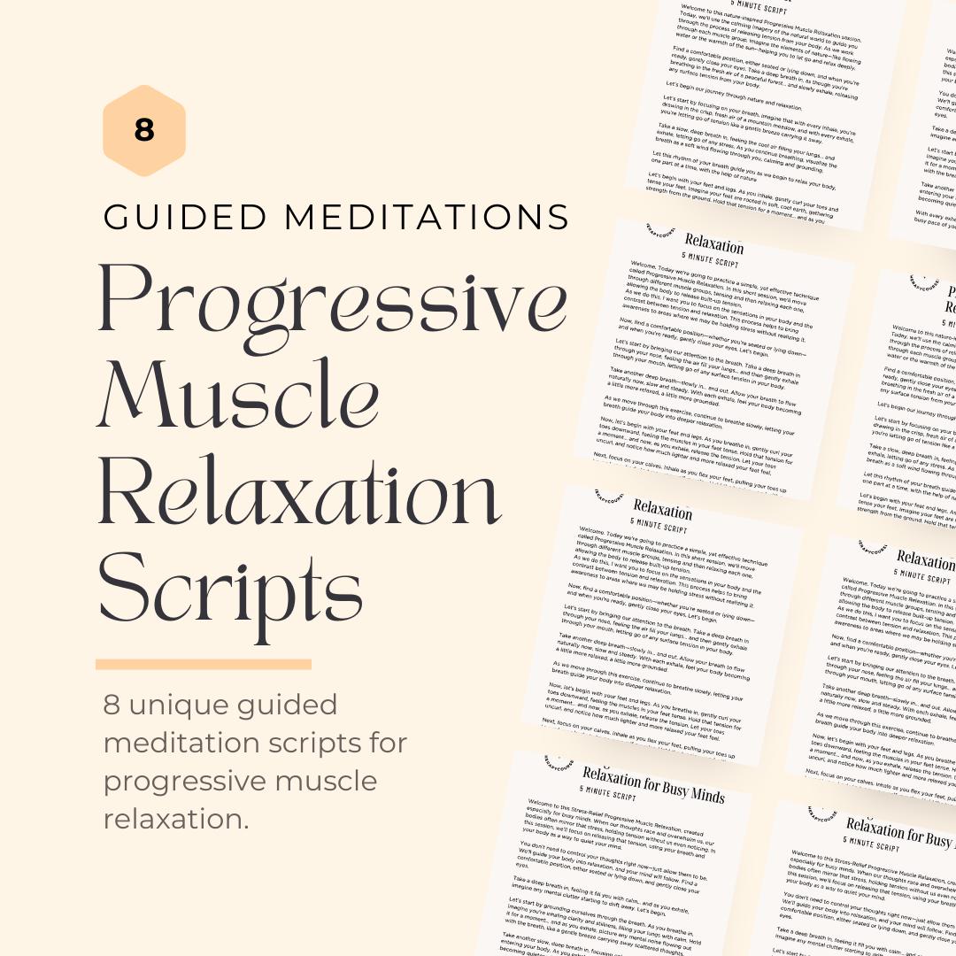 8 Progressive Muscle Relaxation Scripts Pdf - Guided 5-minute ...