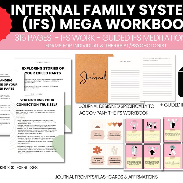 Internal Family Systems Worksheets - Etsy