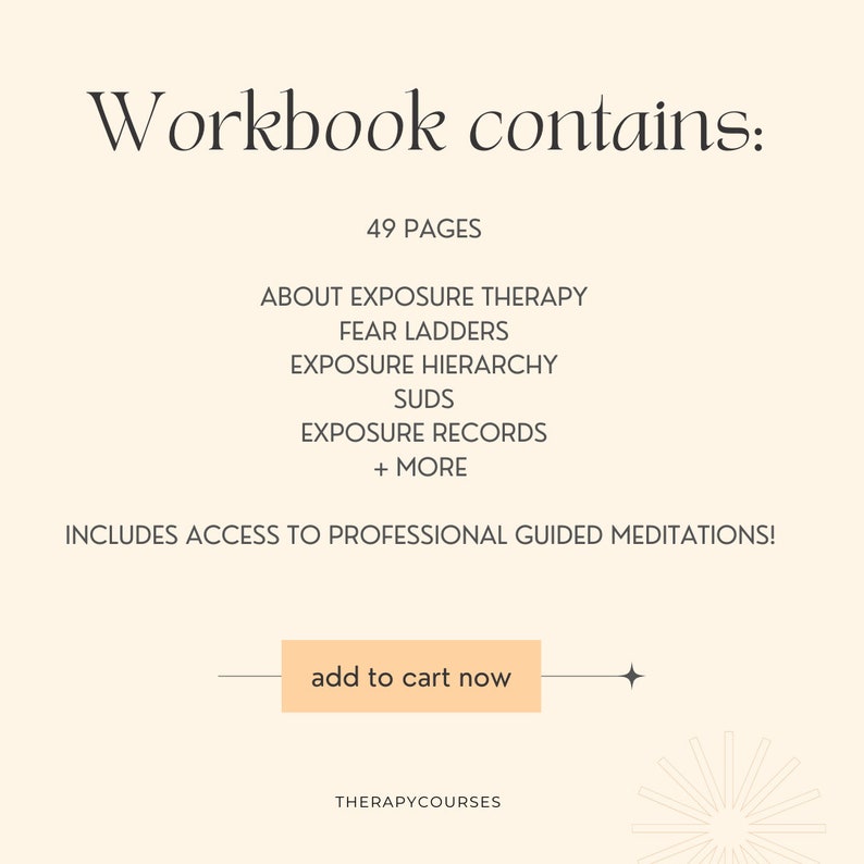 Exposure Therapy Worksheets PDF - C PTSD, Anxiety, Ocd Exposure ...