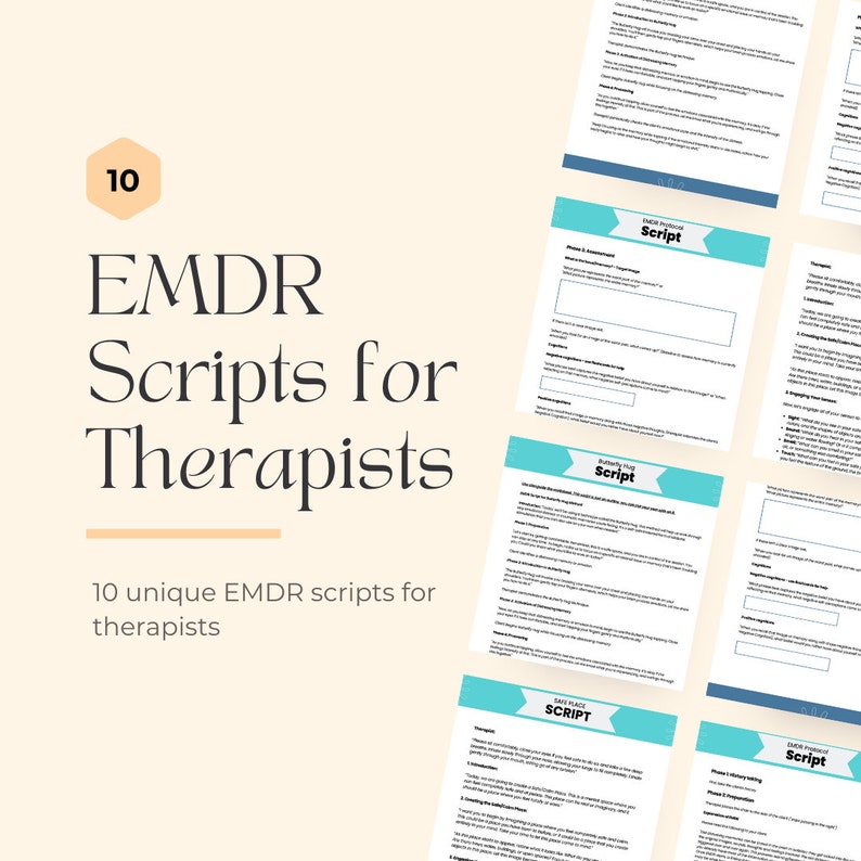EMDR Scripts for Therapists: 10 Unique Exercises (PDF Download) - Etsy