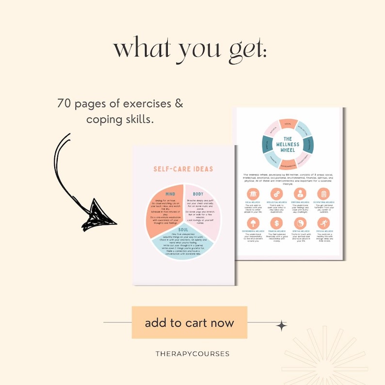 Coping Skills Worksheets for Anxiety - CBT Anxiety Worksheets, Teens ...