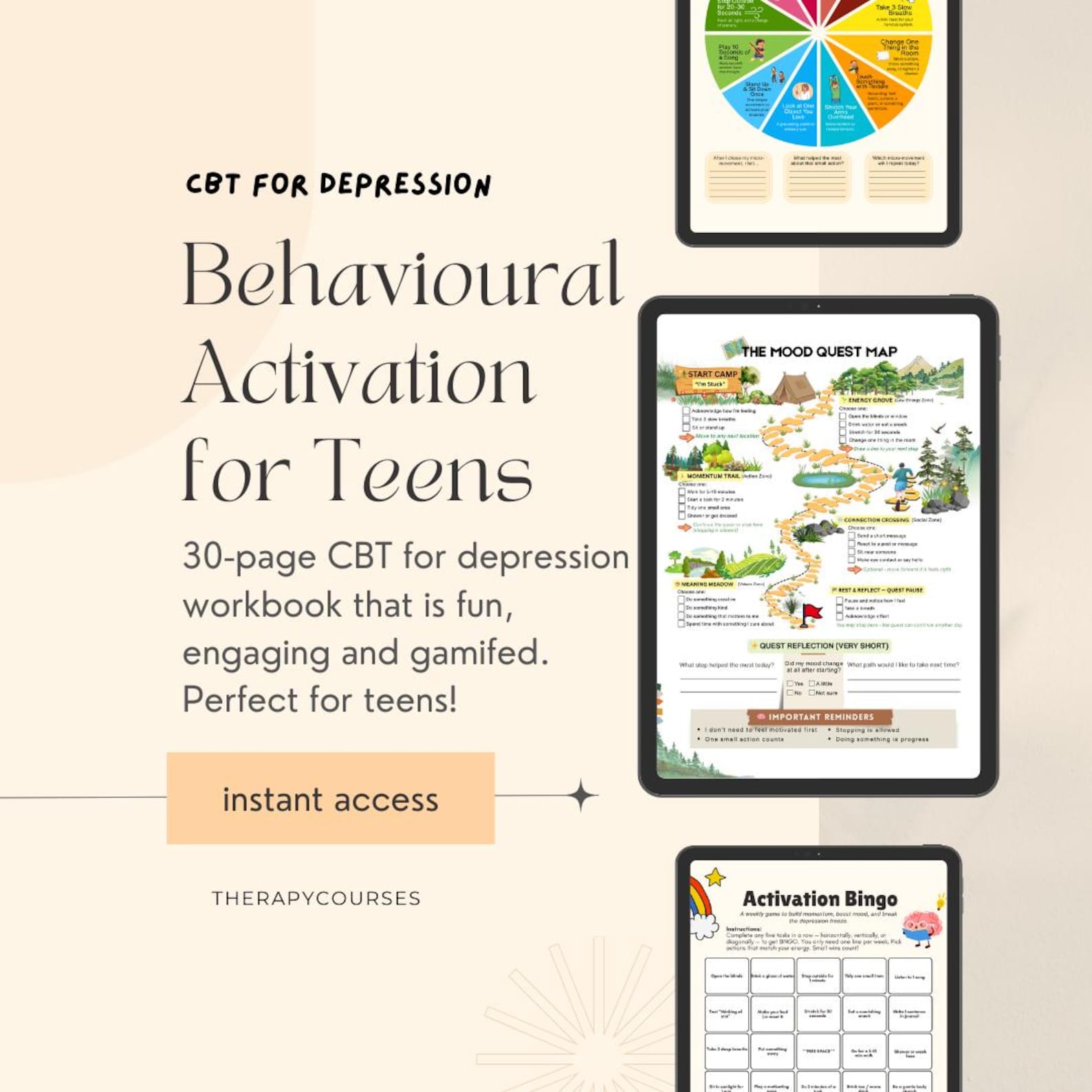 Behavioral Activation Worksheets for Teens: Fun & Engaging Activities ...