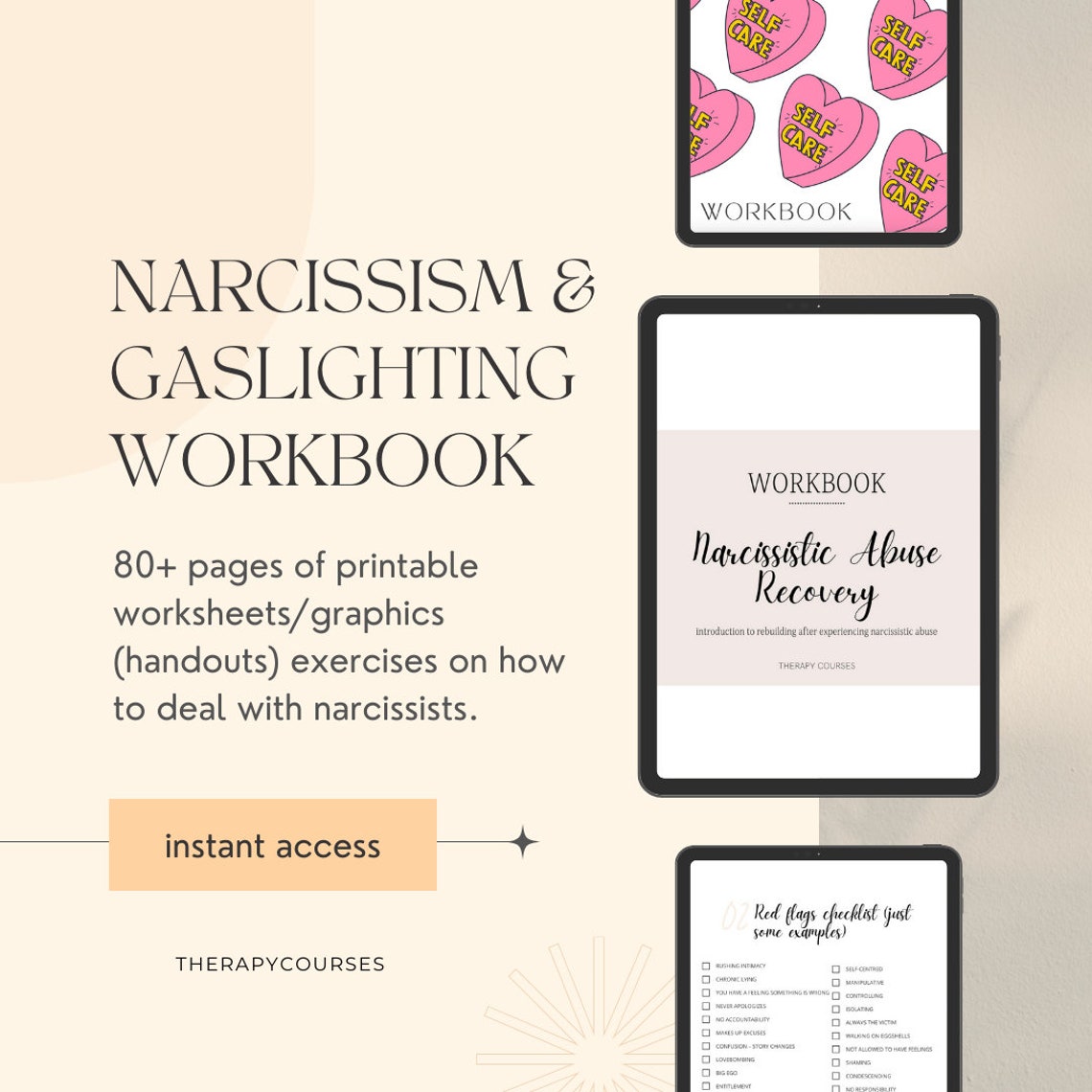 Narcissistic Abuse + Gaslighting Recovery Workbook, Gaslighting Worksheets, NPD Abuse ...