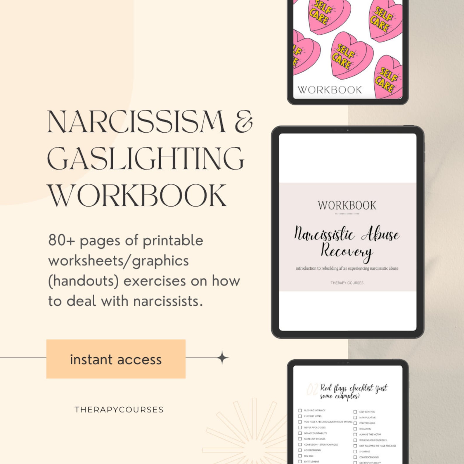 Narcissistic Abuse + Gaslighting Recovery Workbook, Gaslighting Worksheets, NPD Abuse ...