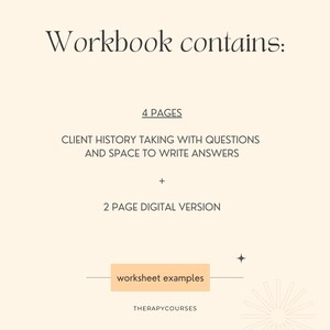 EMDR History Taking Worksheet: Phase 1 Template Intro Sheet, History ...