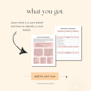 Core Beliefs Worksheet - Help Discover Your Core Beliefs, Core Beliefs ...
