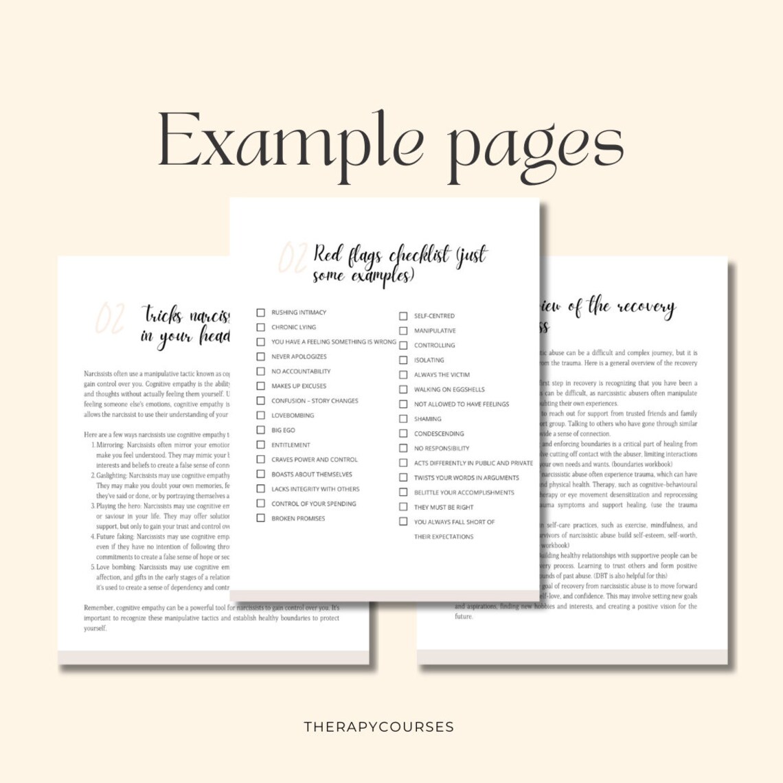 Narcissistic Abuse + Gaslighting Recovery Workbook, Gaslighting Worksheets, NPD Abuse ...