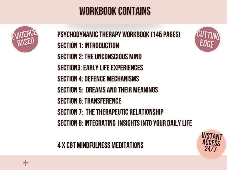 Psychodynamic Therapy Worksheets: Activity, Exercises, Handouts, Tools ...