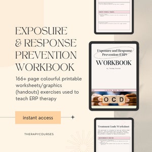 ERP Therapy Workbook: Exposure & Response Prevention, OCD, Anxiety (PDF ...