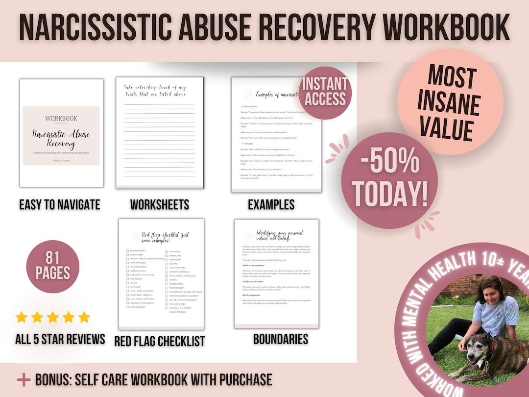 Narcissistic Abuse Gaslighting Recovery Workbook PDF - Etsy