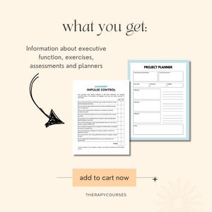 ADHD Executive Function Workbook: Adult Organization Skills (PDF) - Etsy