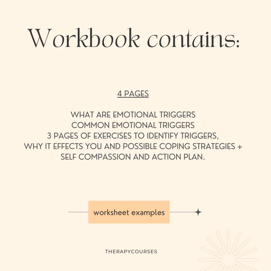 Emotional Triggers Worksheet: Identify Triggers & Learn Coping Skills ...