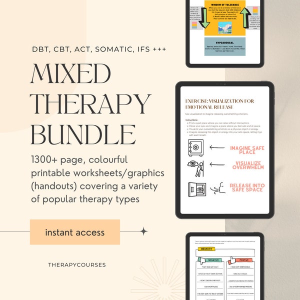 Therapy Worksheets - Etsy