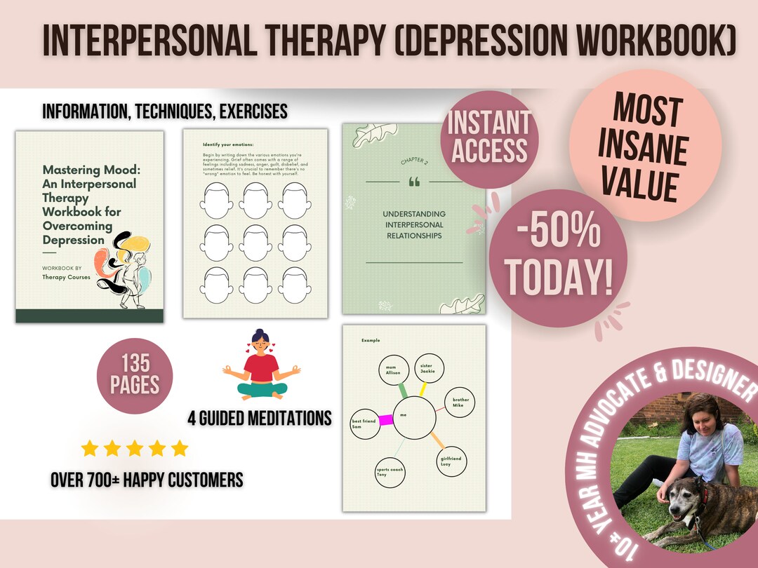 Interpersonal Therapy Worksheets Techniques PDF Depression - Etsy