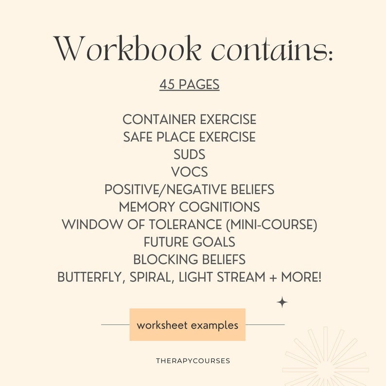 EMDR Client Handouts: Trauma Coping Skills, EMDR Resources (PDF) - Etsy