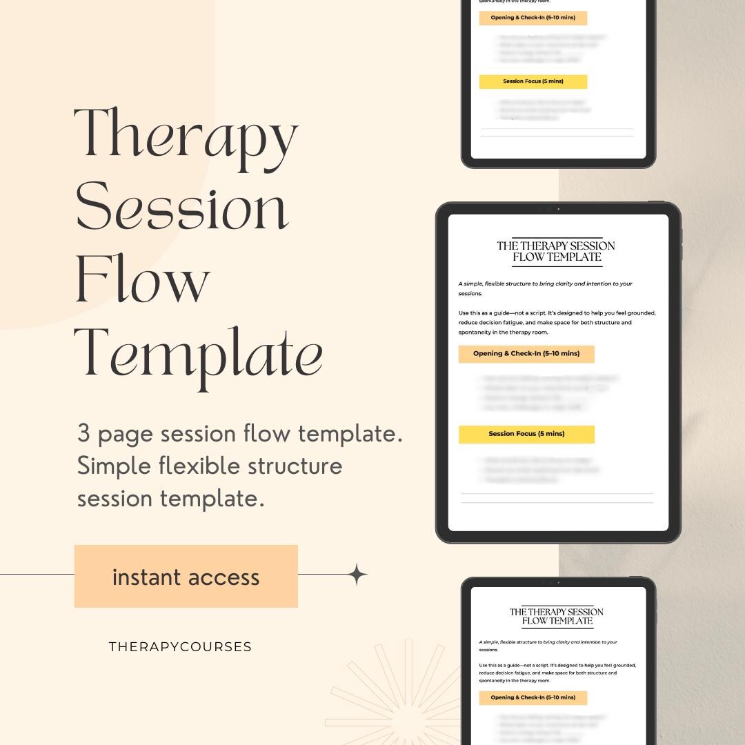 Therapy Session Flow Template - Structure Your Sessions Without Losing ...