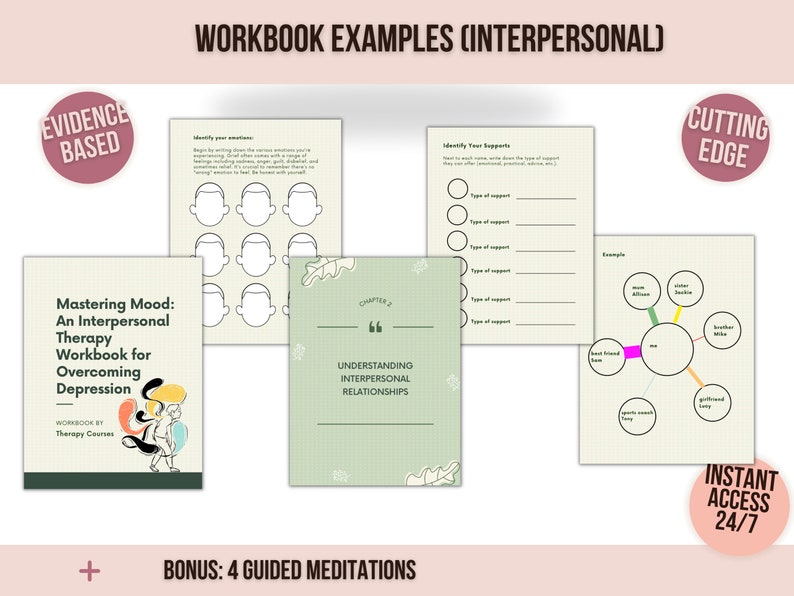 Interpersonal Therapy Worksheets Techniques Depression Worksheets Grief Worksheets, Psychology ...