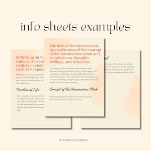 Psychodynamic Therapy Worksheets: Activity, Exercises, Handouts, Tools ...