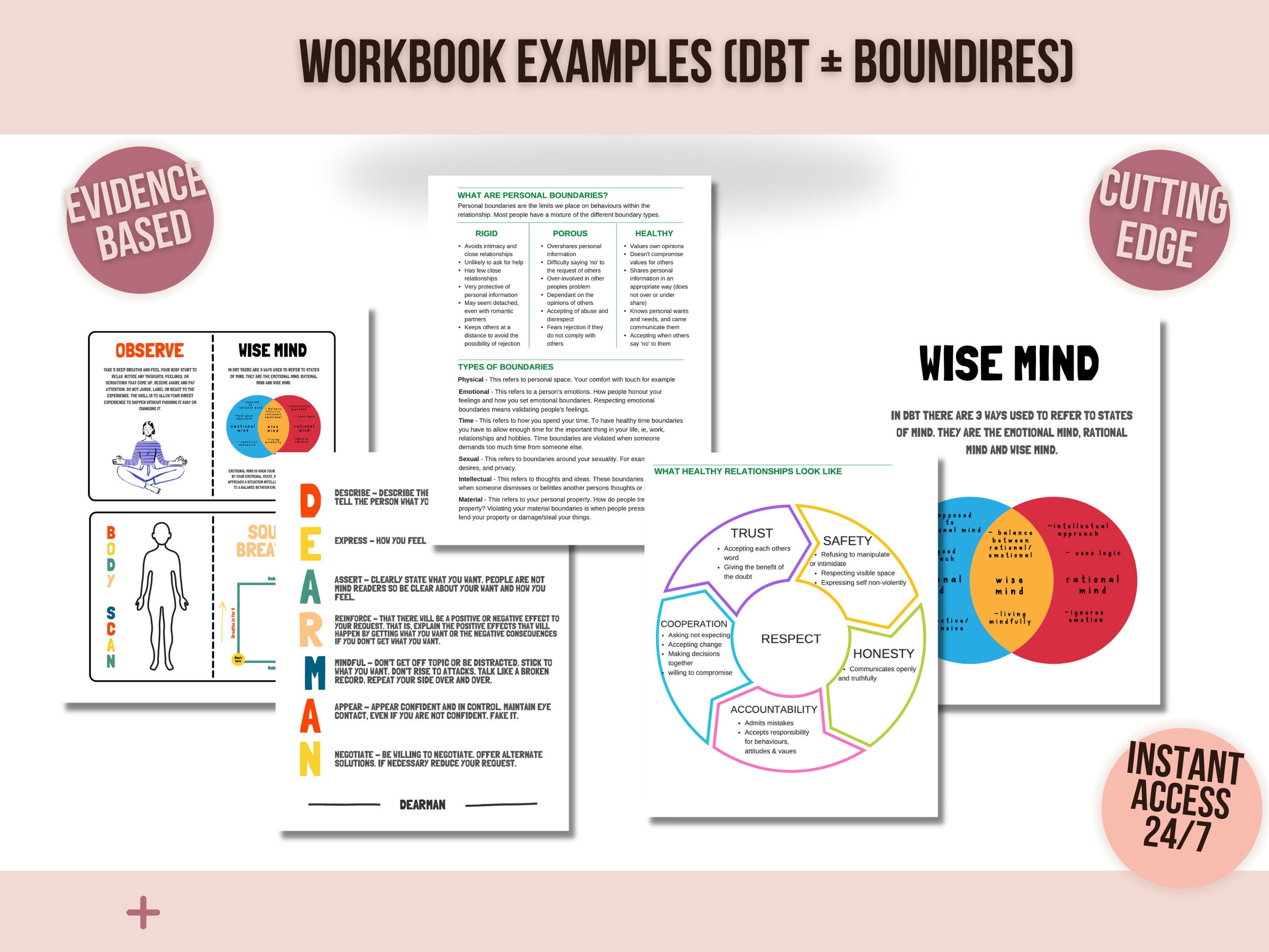 Narcissistic Abuse Recovery Worksheets PDF 600 Items Bundle Program Gaslighting C-PTSD Workbook ...