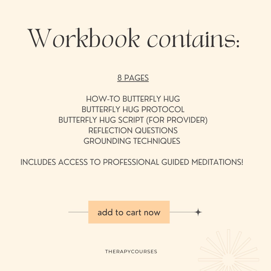 Butterfly Hug Pdf Handout, EMDR Worksheet, Butterfly Hug Script ...