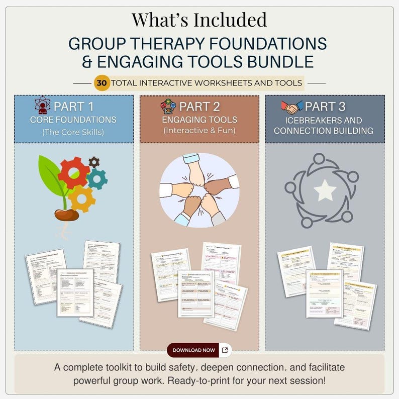 Group Therapy Activities Worksheets: Counselling Resources, Therapy ...