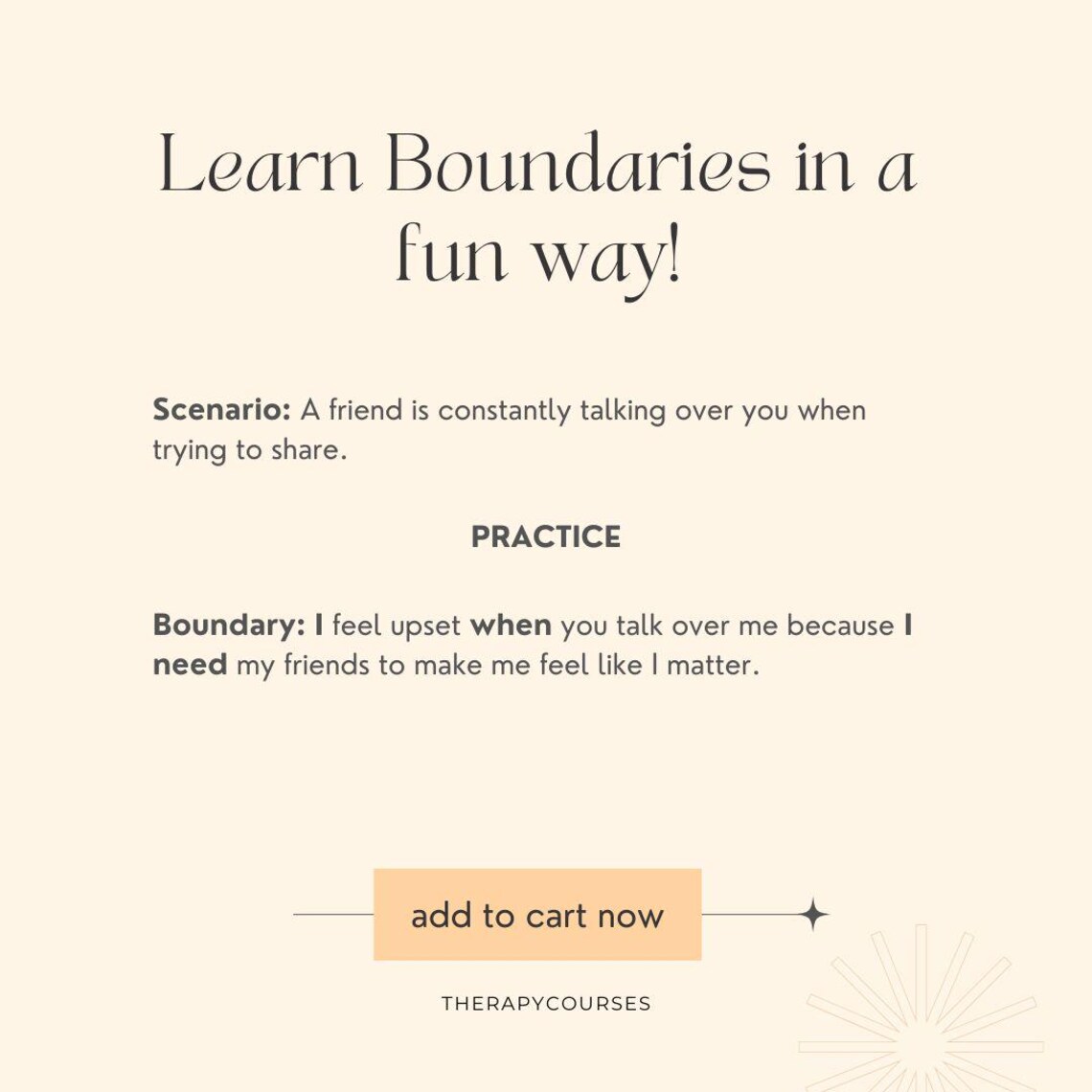 Boundaries in Action Therapy Game: Teen & Group Boundary Setting, A ...