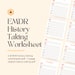 EMDR History Taking Worksheet: Phase 1 Template (PDF) - Etsy