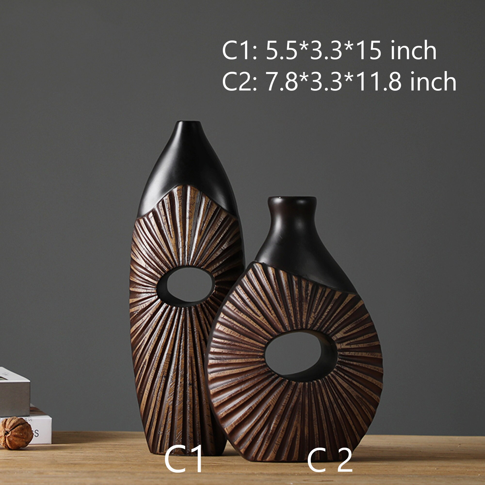 Luxury Creative Living Room Resin Vase Vintage Vase Modern - Etsy