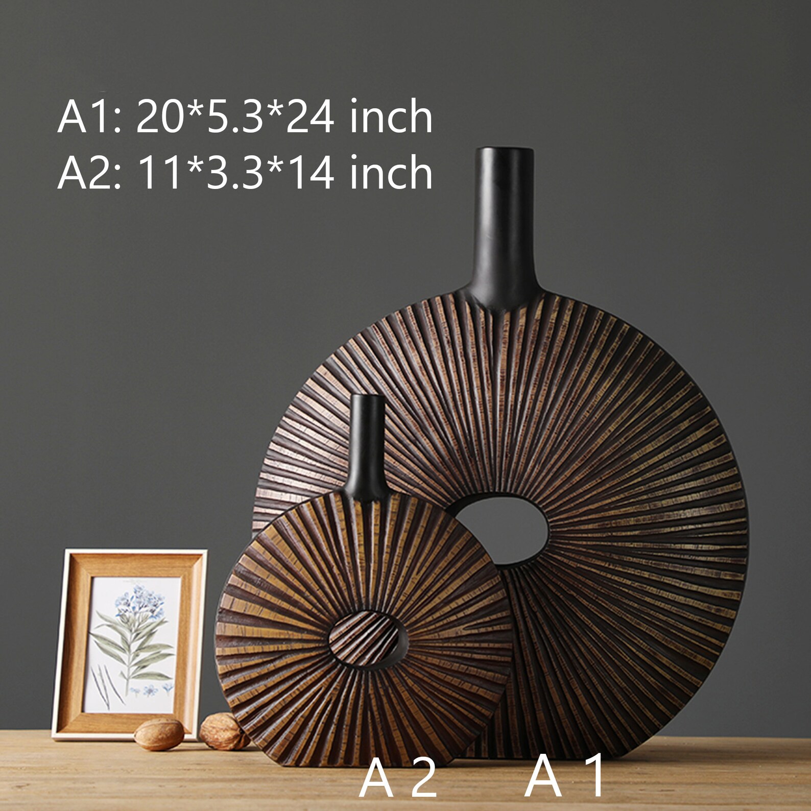 Luxury Creative Living Room Resin Vase Vintage Vase Modern - Etsy