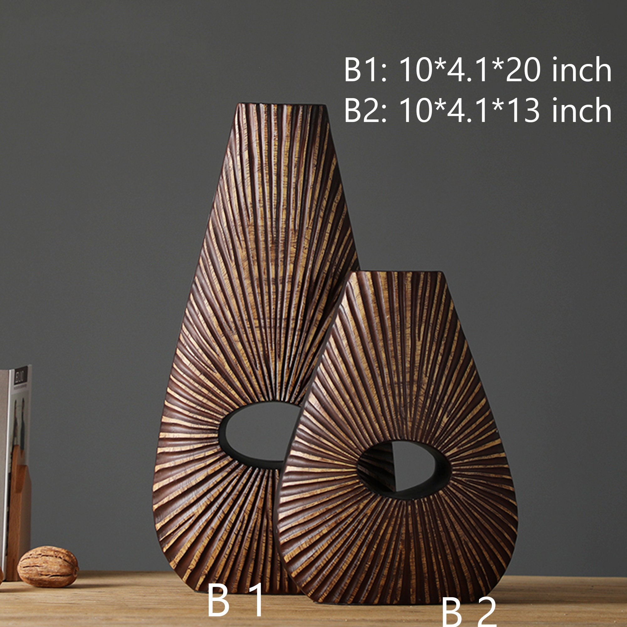 Luxury Creative Living Room Resin Vase Vintage Vase Modern - Etsy