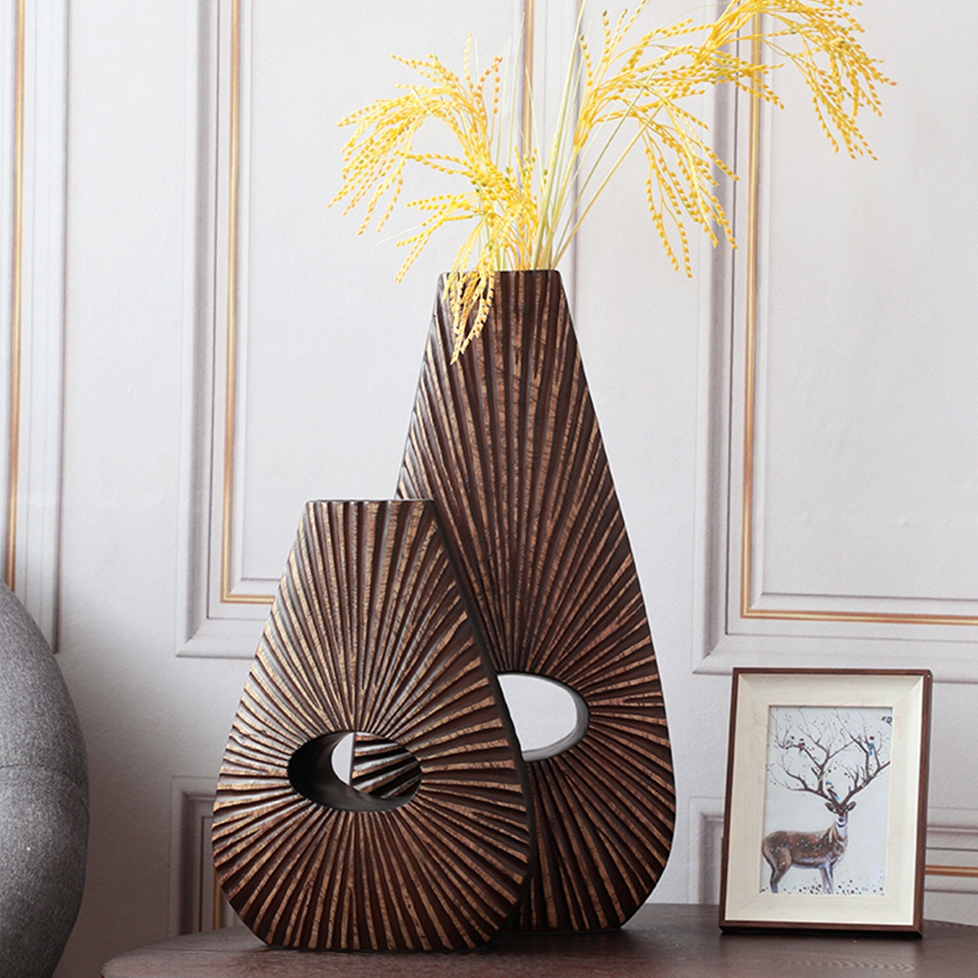 Luxury Creative Living Room Resin Vase Vintage Vase Modern - Etsy