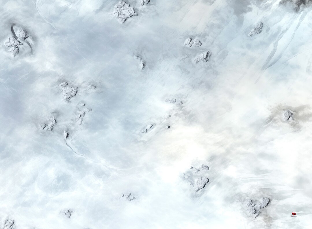 Gamemat - Snow / Snowy Plain / Ice Field / Hoth - Etsy