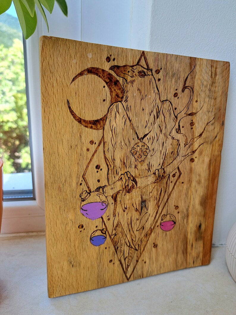 Raven's Arcana Pyrography Wood Art - Etsy