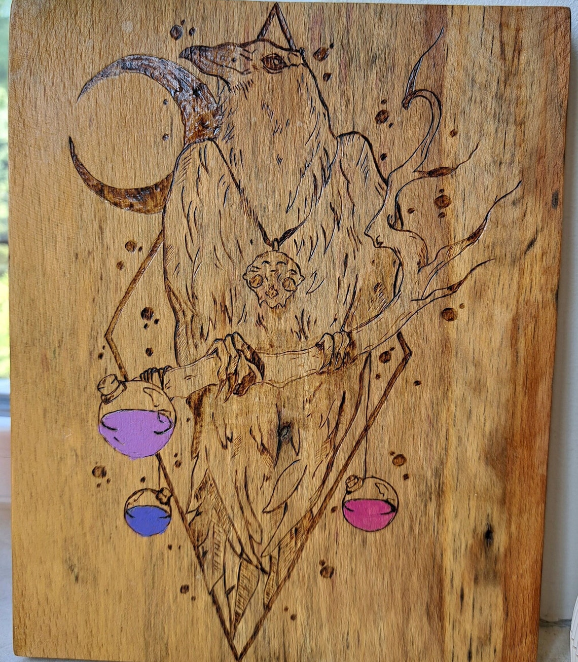 Raven's Arcana Pyrography Wood Art - Etsy
