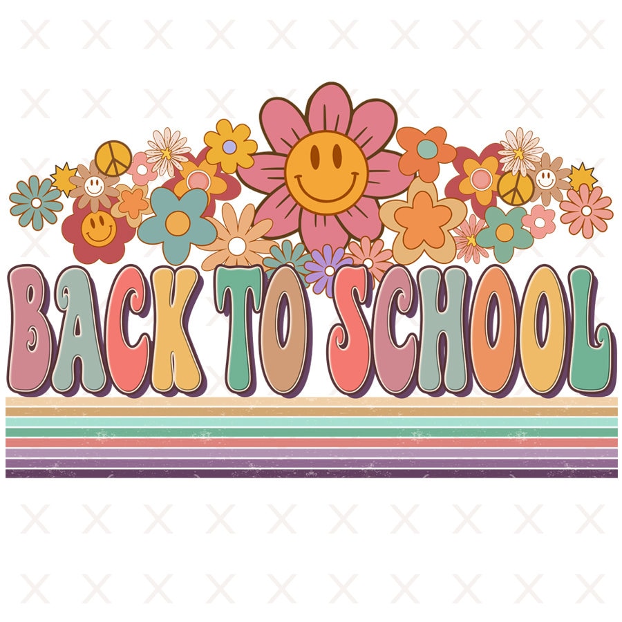 Groovy Back to School Png, Retro Teacher Sublimation Designs Downloads ...