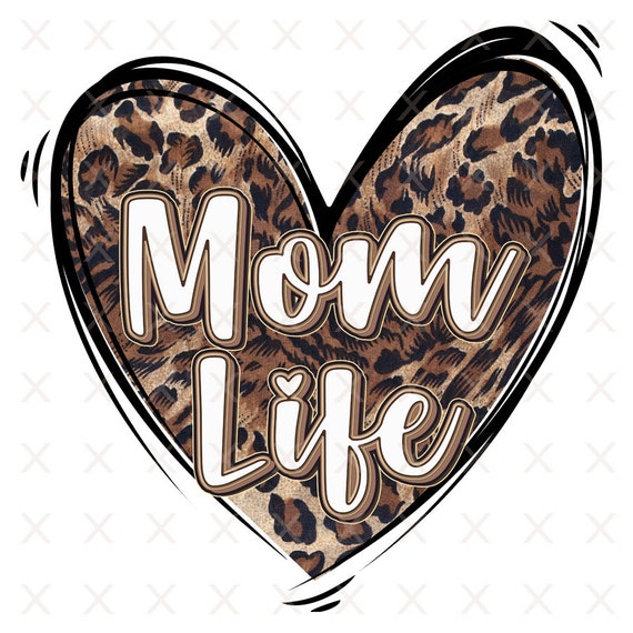 Leopard Love Mom Life Png Retro Mom Sublimation Designs | Etsy