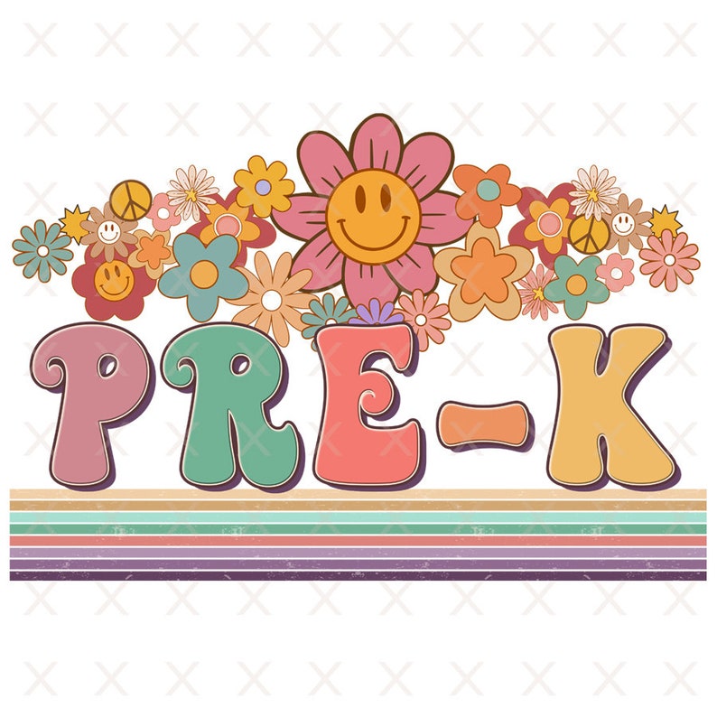 Groovy Pre-k Png, Preschool Pre-k Teacher Sublimation Designs Downloads ...