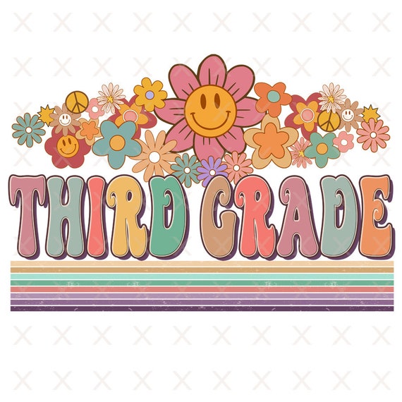 Groovy Third Grade Png Retro 3rd Grade Teacher Sublimation - Etsy
