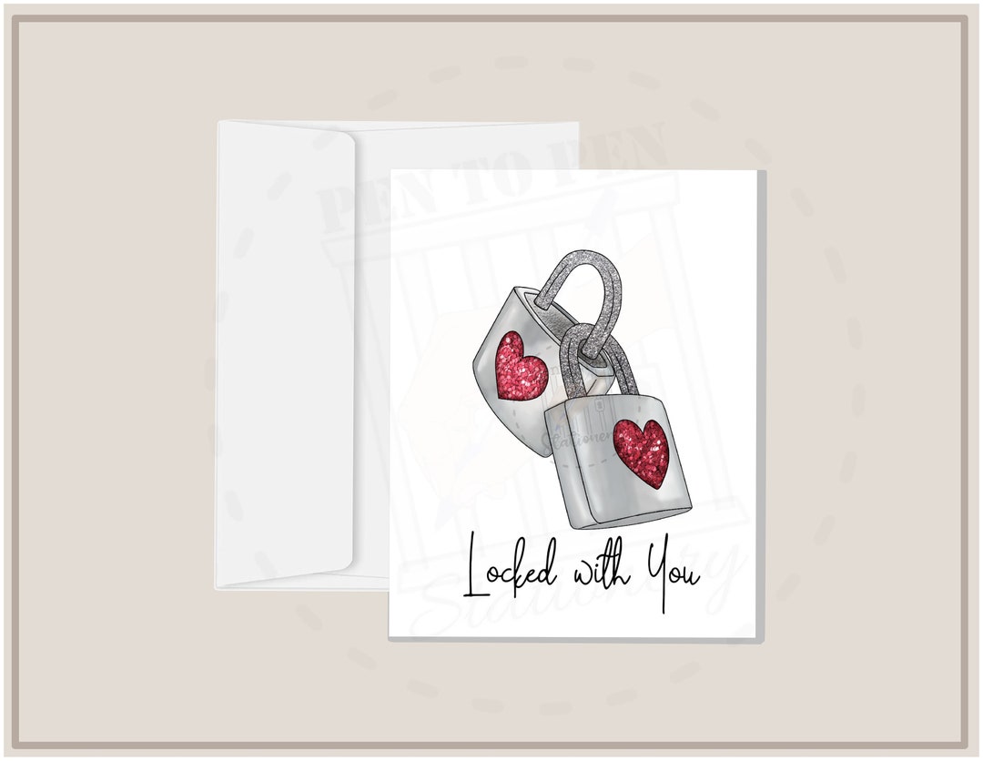 Locked With You | Cards for Incarcerated Individuals | Prison Wife ...