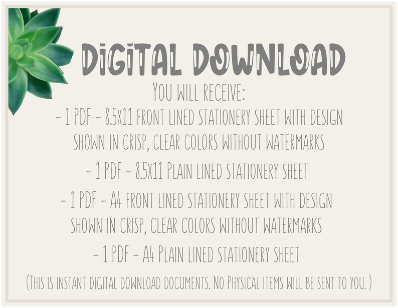 Country Music Stationery Paper | Lined Writing Paper (digital Download ...