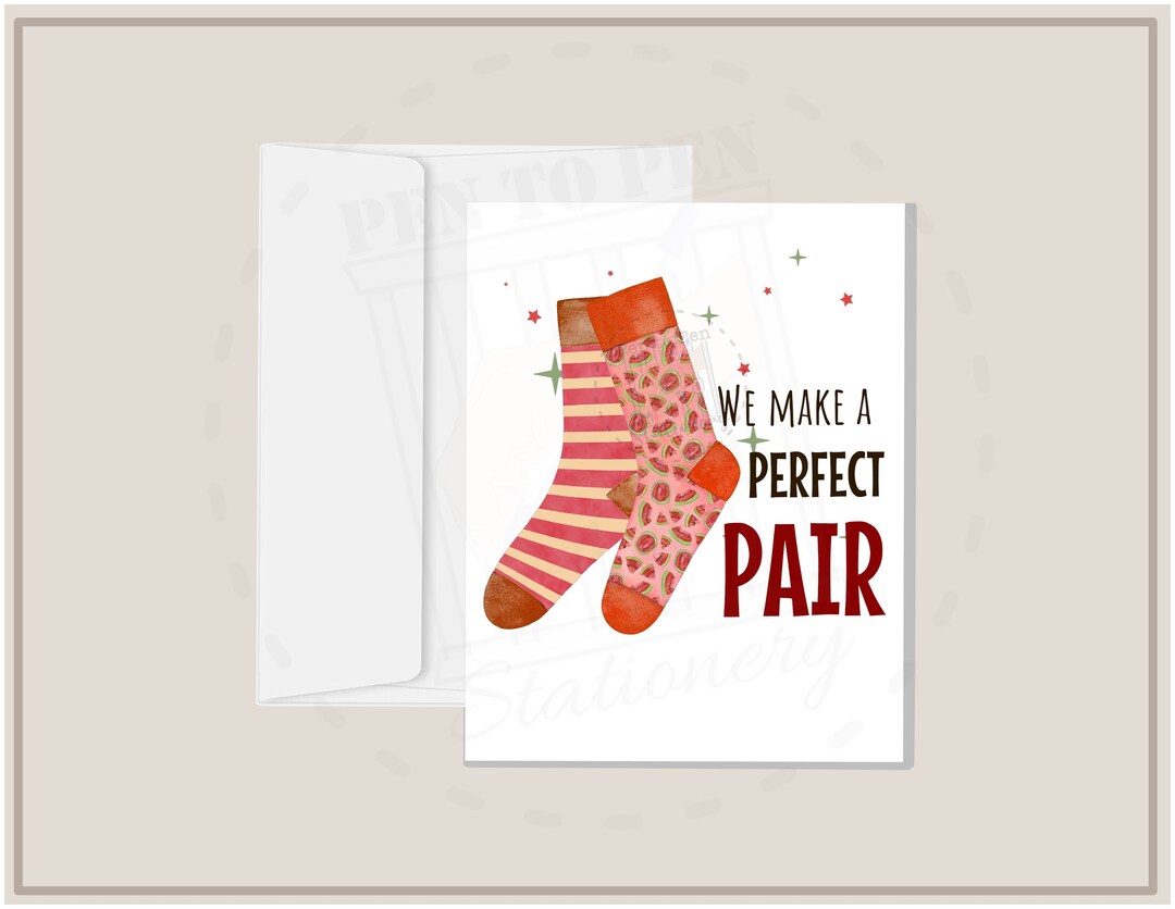 We Make A Perfect Pair Card for Incarcerated Prison Wife Family Friend ...