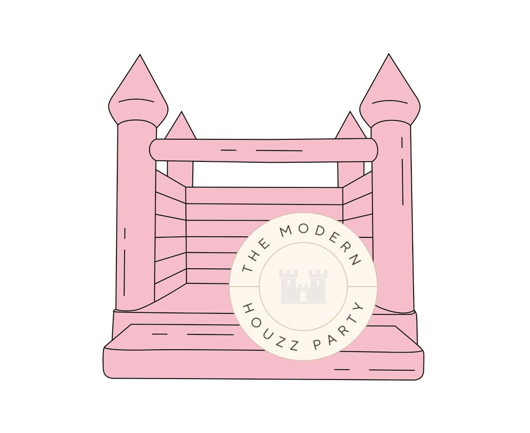 Pink Bounce House Castle - Etsy