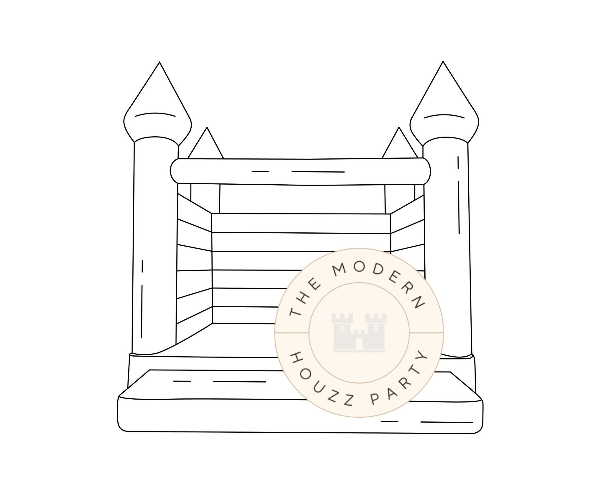 White Bounce House Sketch - Etsy