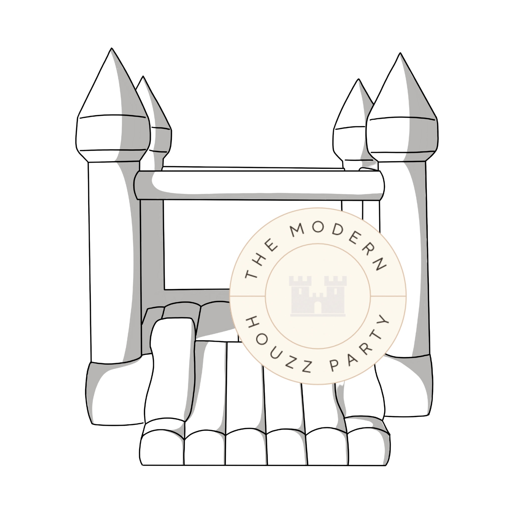 White Bounce House Castle - Etsy
