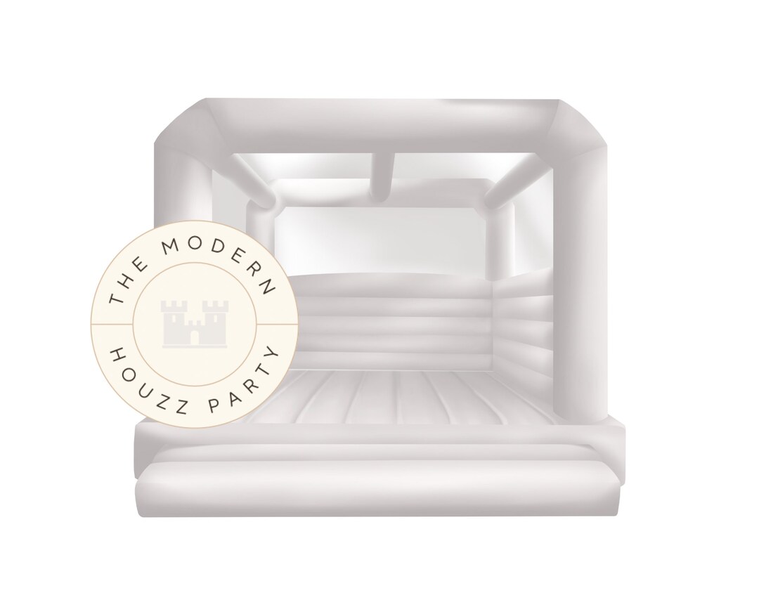 White Bounce House Digital Art Drawing - Etsy