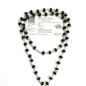 Certified Karungali Mala Silver 8mm (54 Beads) 925 Pure Silver ...